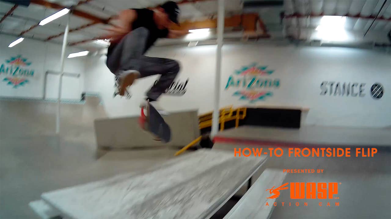 How-To Frontside Flip With Jordan Hoffart - Skateboarding