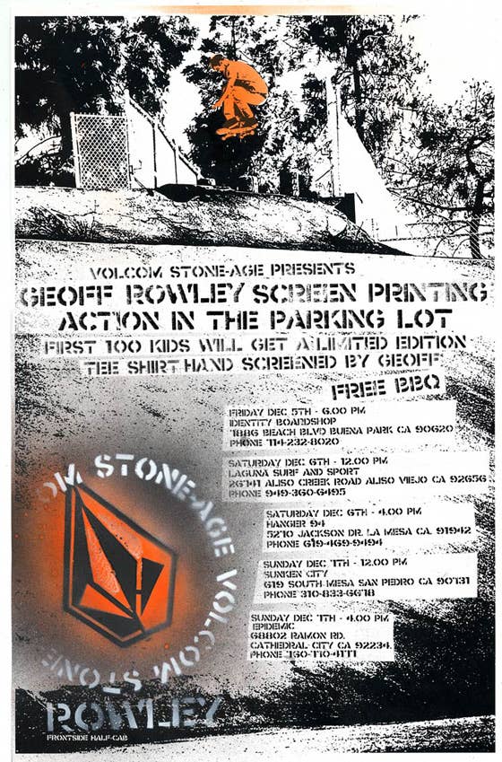 Geoff Rowley, Volcom - Skateboarding