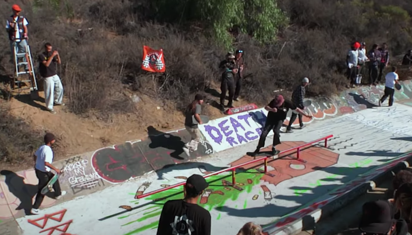 The Thrill of Tick Ditch's DEATH RACE Raw Clips - Skateboarding