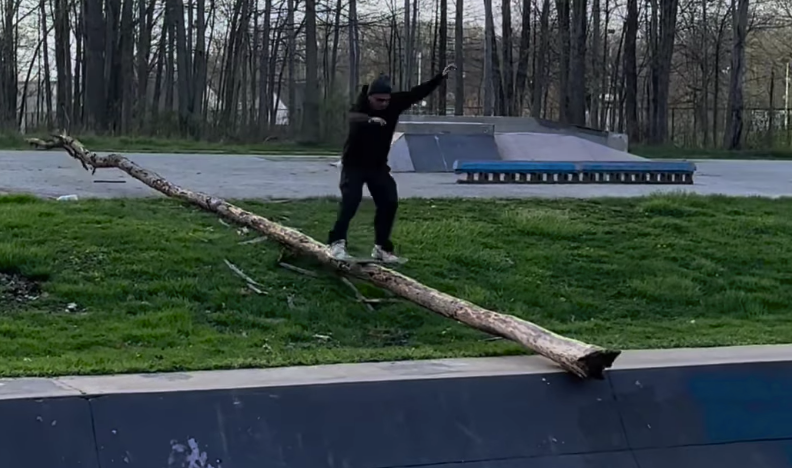 When Skateboarding And Nature Collide: Watch This Wavy Boardslide On A ...