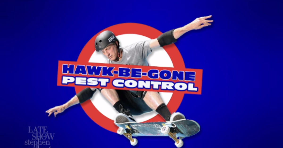 Tony Hawk Premieres in Comedy Skit on the Late Show With Stephen ...