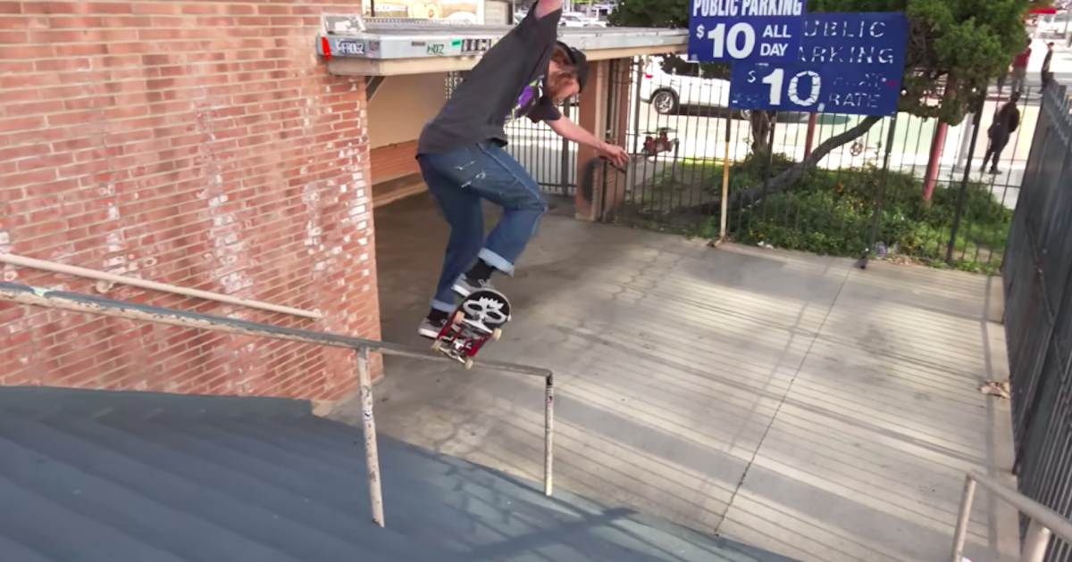 Dern Brothers Play Game of SKATE Down the Hollywood High 12 Stair ...
