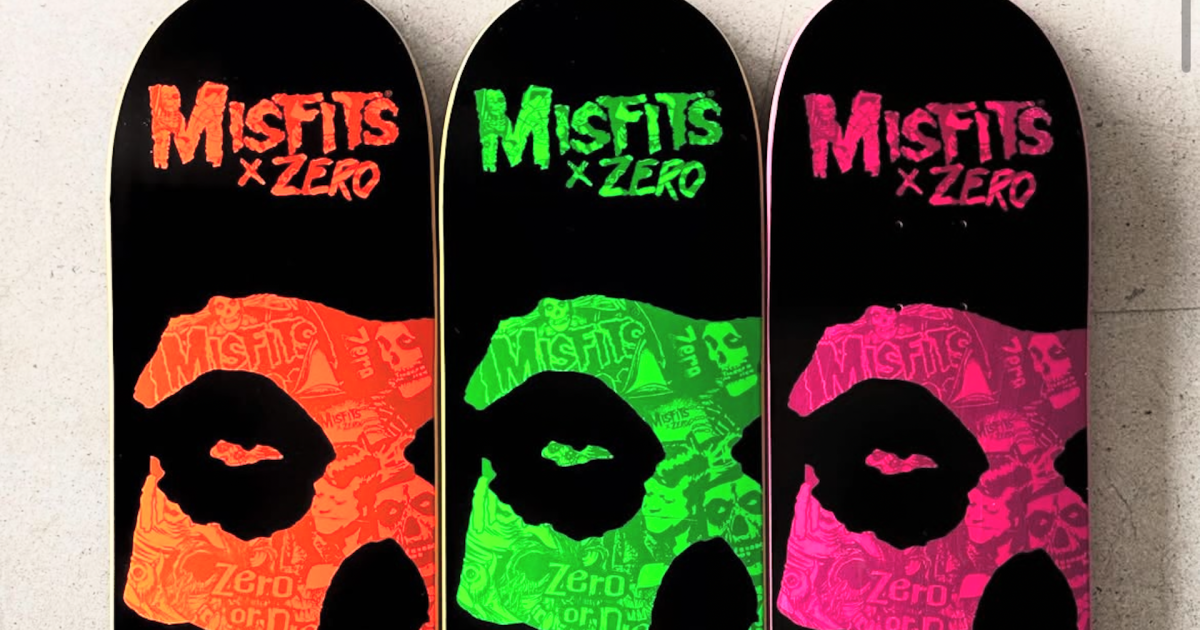 Zero Skateboards Drops New Misfits Collab Decks in Three Neon Colorways ...