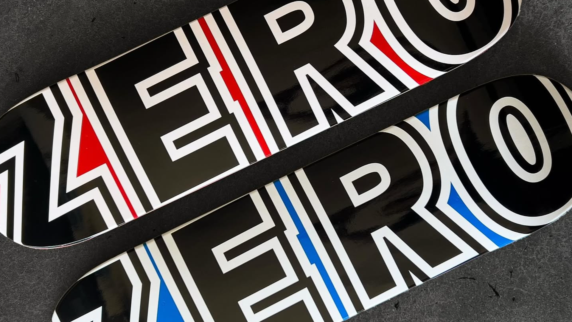 Zero Drops Limited Run of OG ‘BOLD’ Decks in Red and Blue - Skateboarding