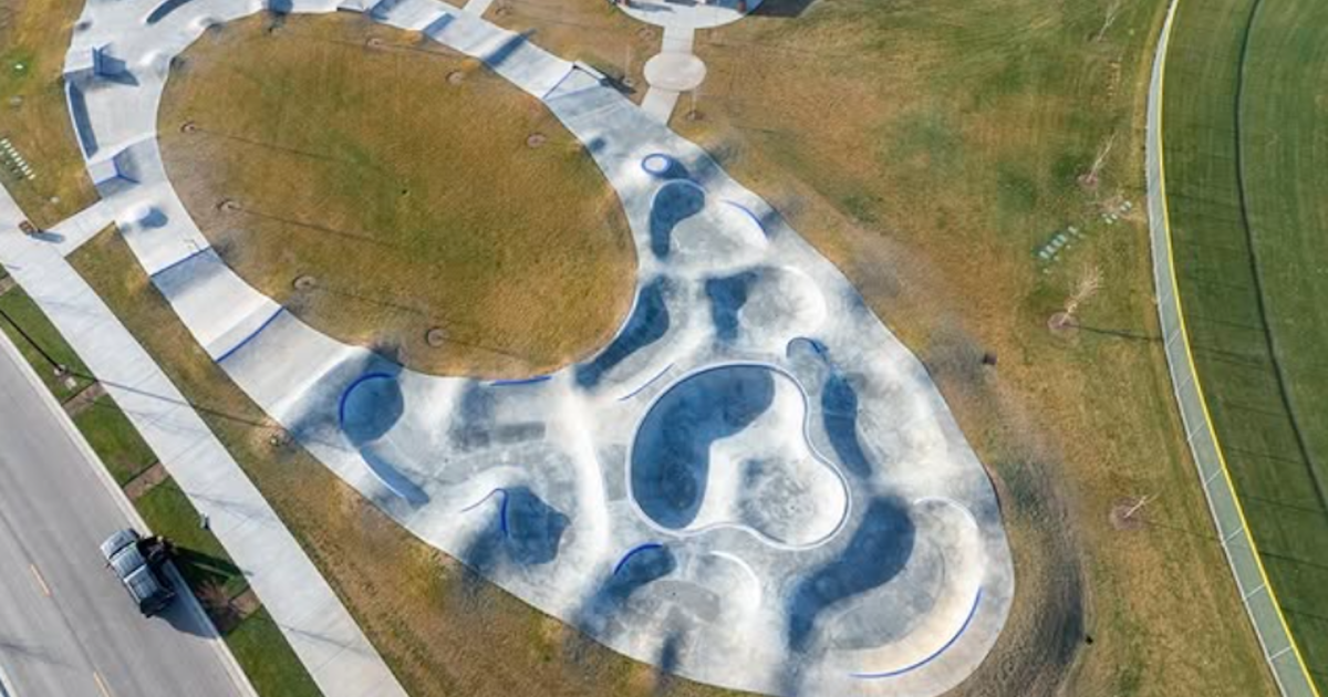 Evergreen Skateparks Shares Stunning Aerial Photo of Meridian Skatepark ...
