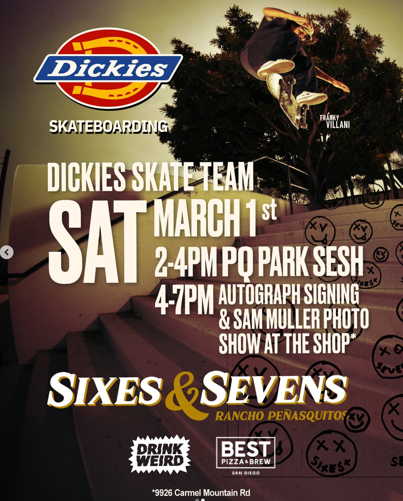 Meet The Dickies Skate Team, March 1 in San Diego - Skateboarding