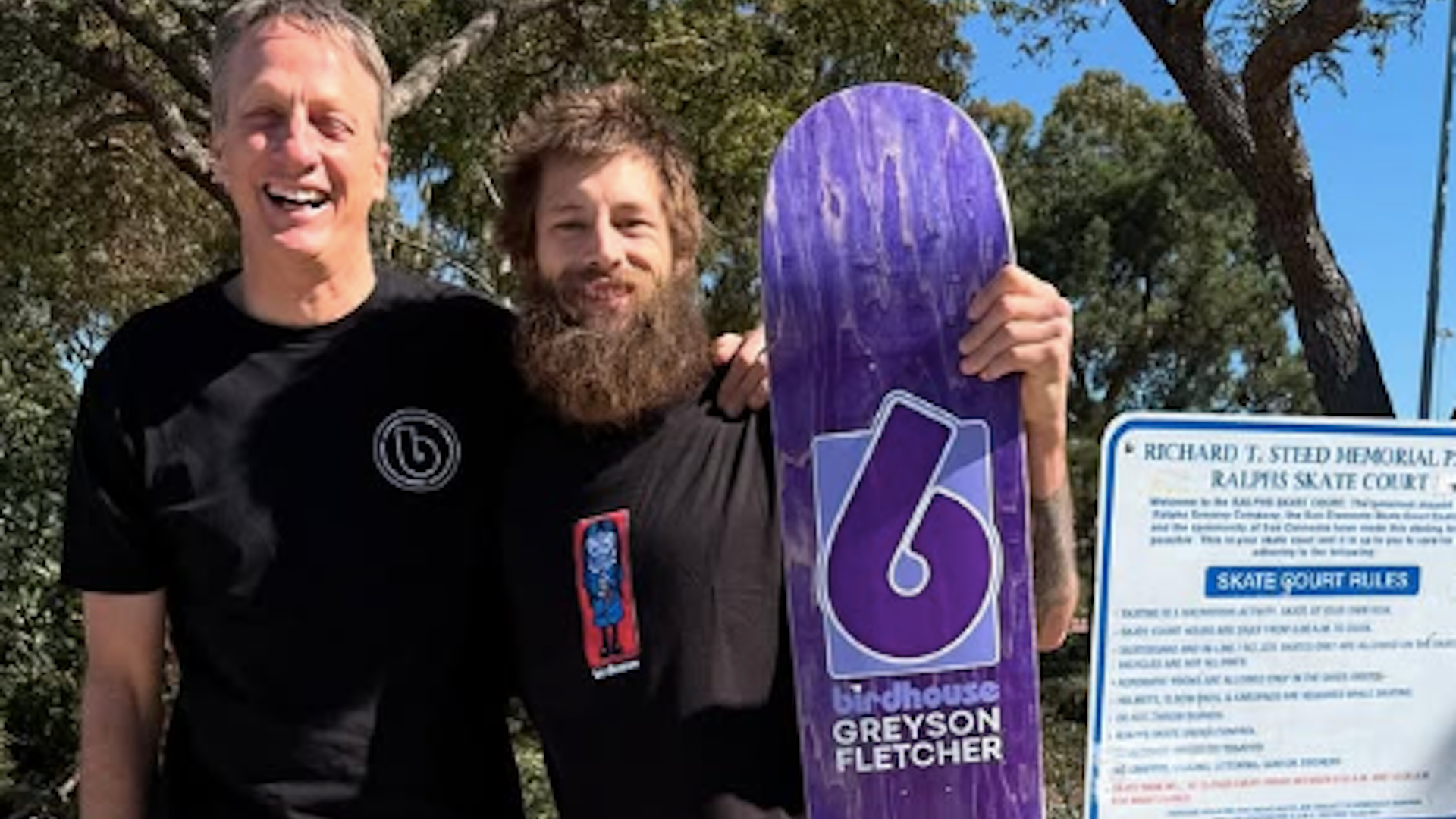 Tony Hawk Surprises Greyson Fletcher With His First Birdhouse Pro Model ...
