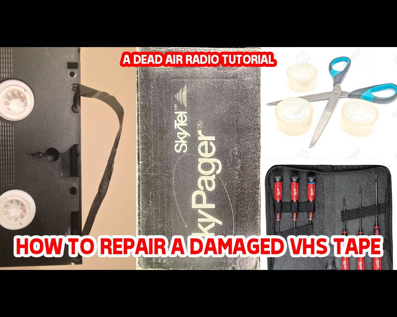 How to Fix a VHS Tape Eaten by VCR - Skateboarding
