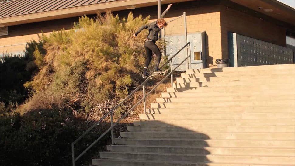 Adrien Bulard El Toro 360 Flip Attempt - Skateboarding