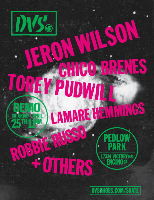 DVS Pedlow Park Demo This Saturday - Skateboarding