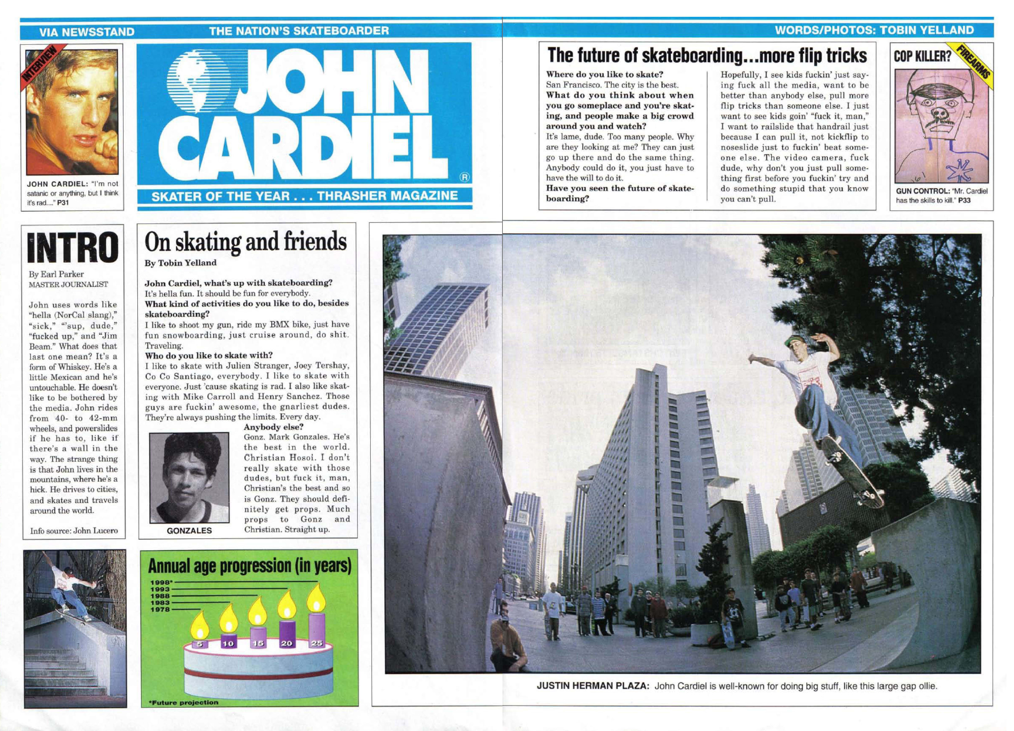 John Cardiel on the “Cardiollie” EMB 1993 - Skateboarding